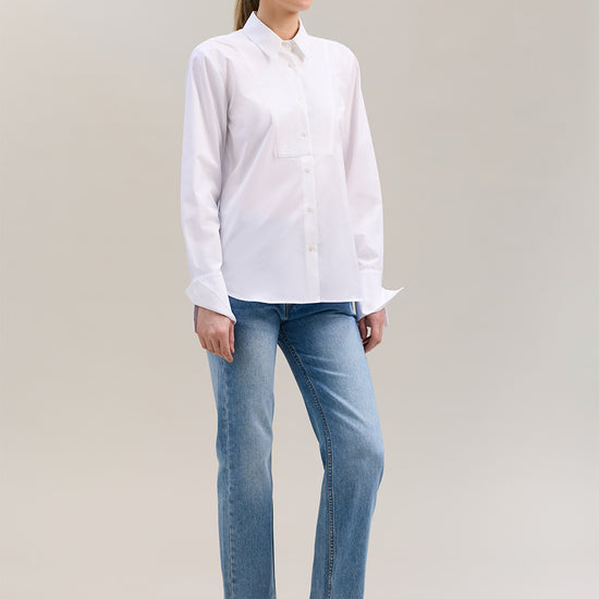 Theodore Tuxedo Shirt White – White Story